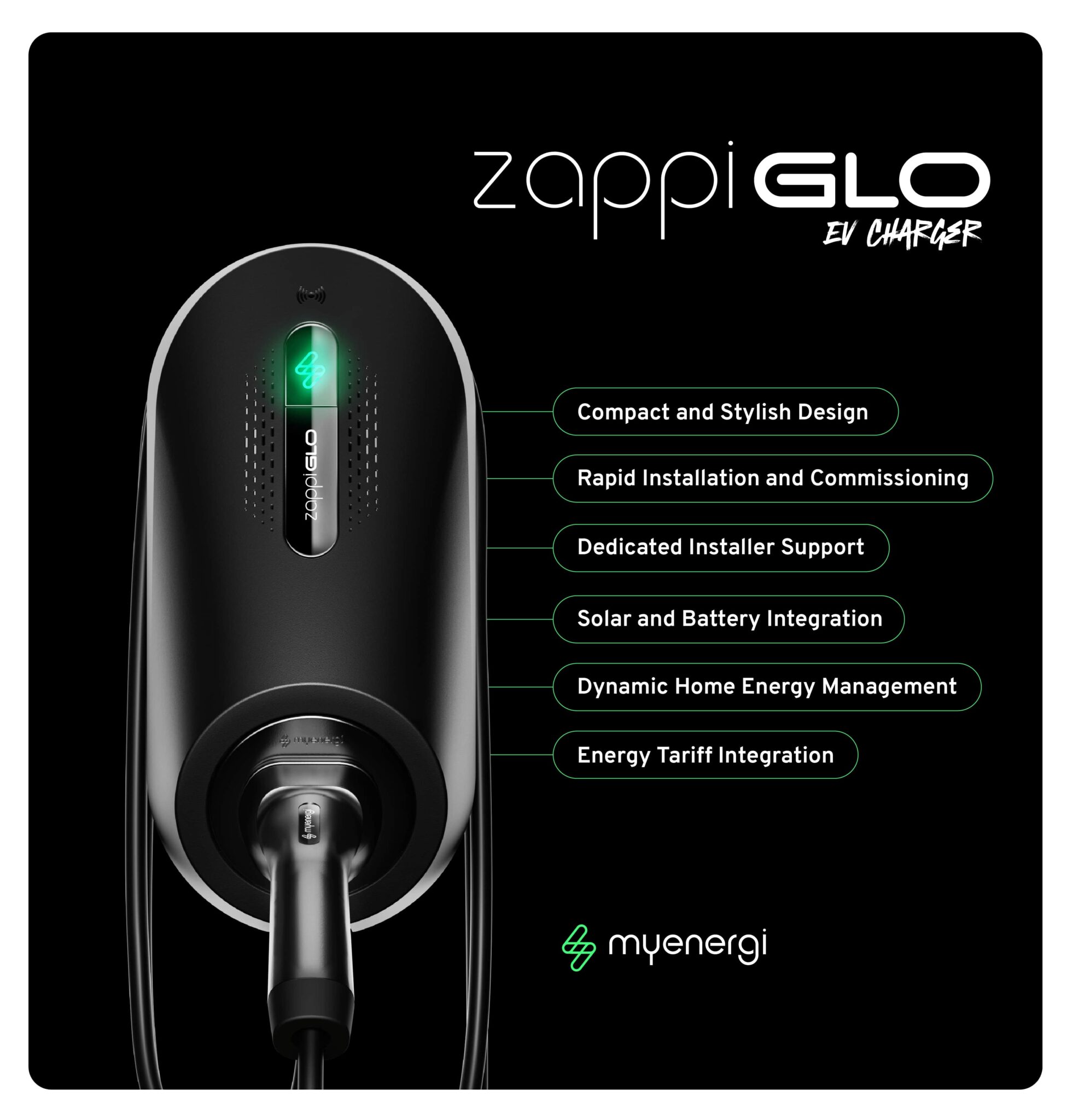 zappi GLO | Smart Home EV Charger Ireland | myenergi IE ⚡️