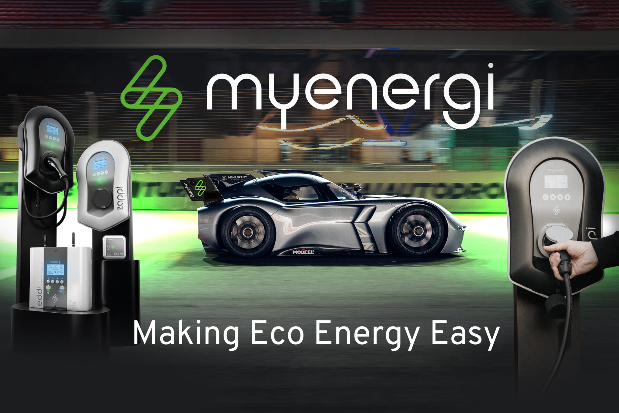 myenergi partners with record breakers McMurtry Automotive
