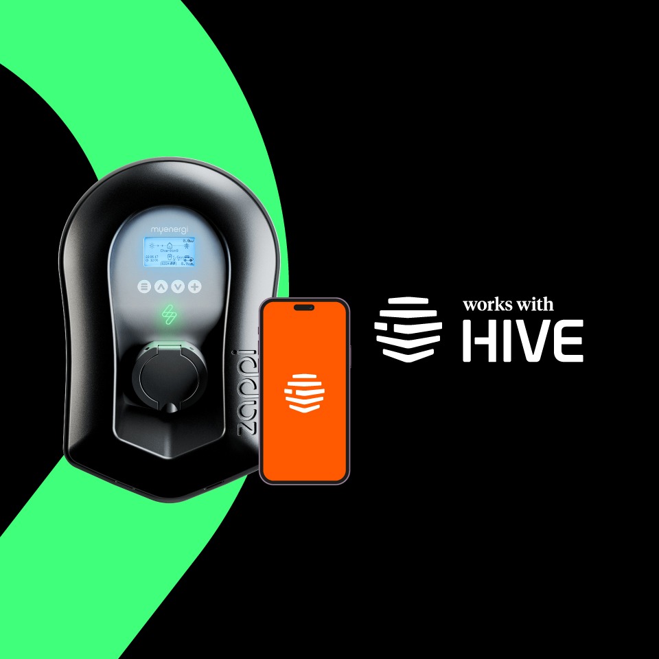 zappi EV Charger Works with Hive | myenergi